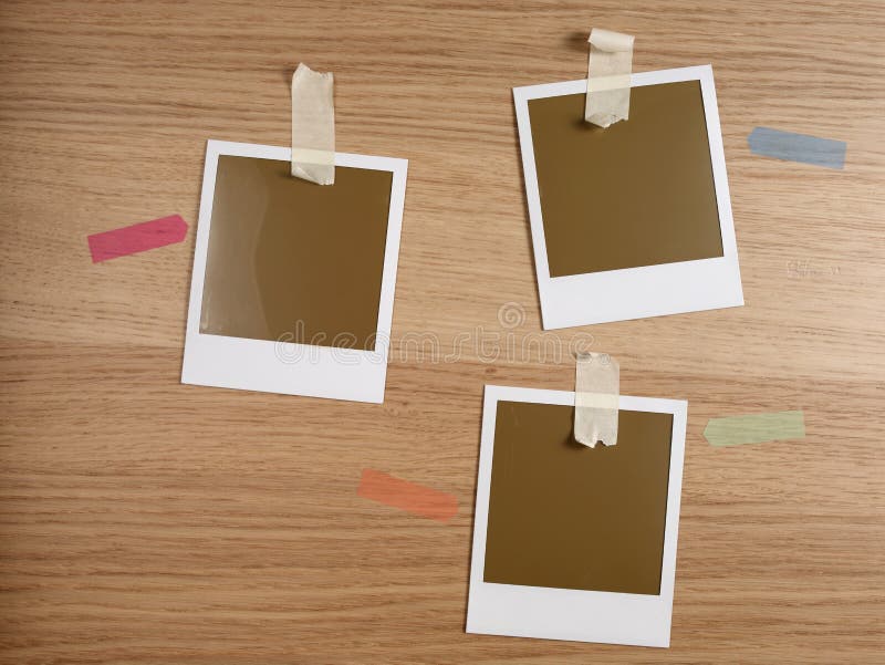 Three polas marked stock image. Image of black, polaroids - 11273961