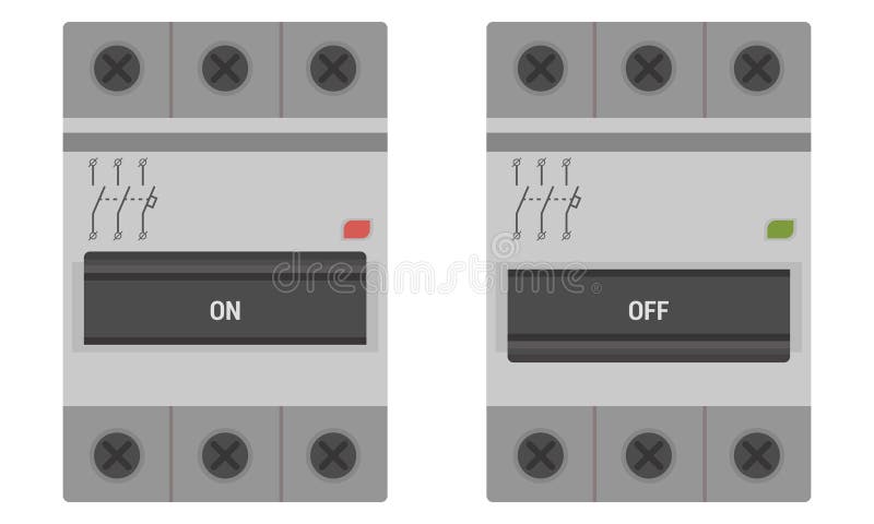 Three Pole Miniature Circuit Breaker Electrical Device for DIN Rail ...