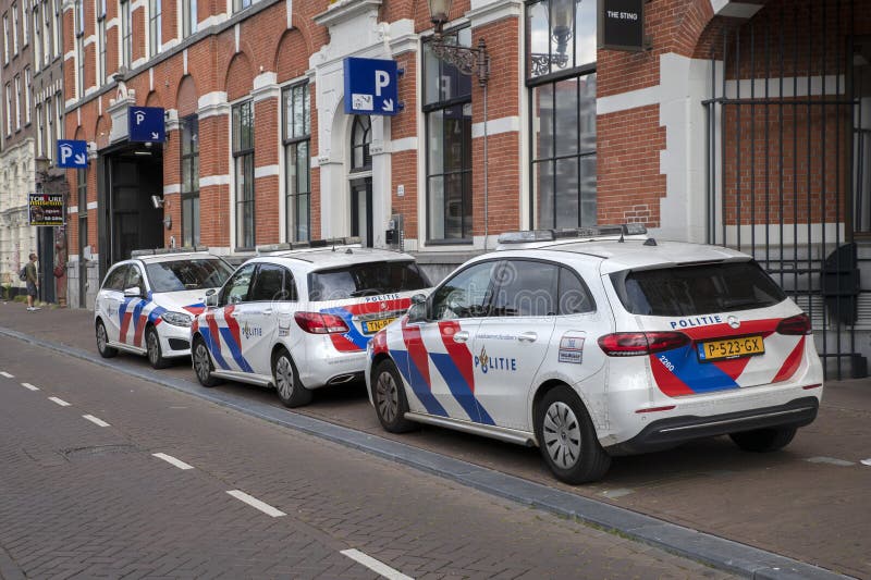 Three Police Cars at Amsterdam the Netherlands 30-6-2024 Editorial ...
