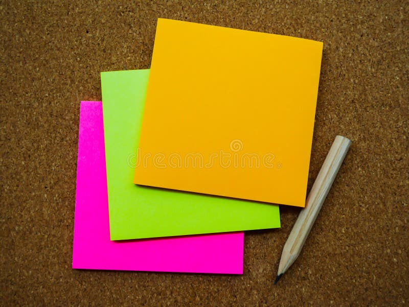Three post note stock image. Image of reminder, information - 71767259