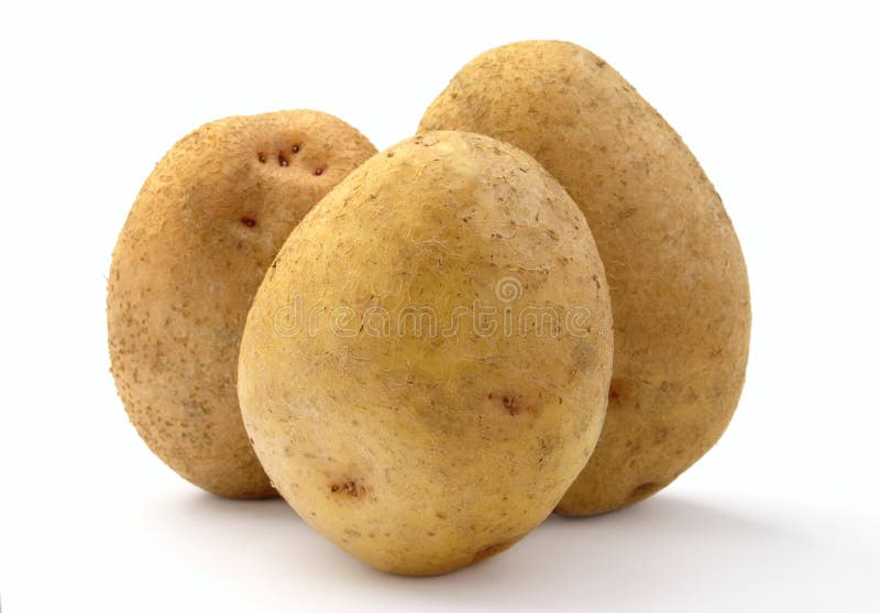 Three potatoes stock image. Image of ingredient, eating - 22480325