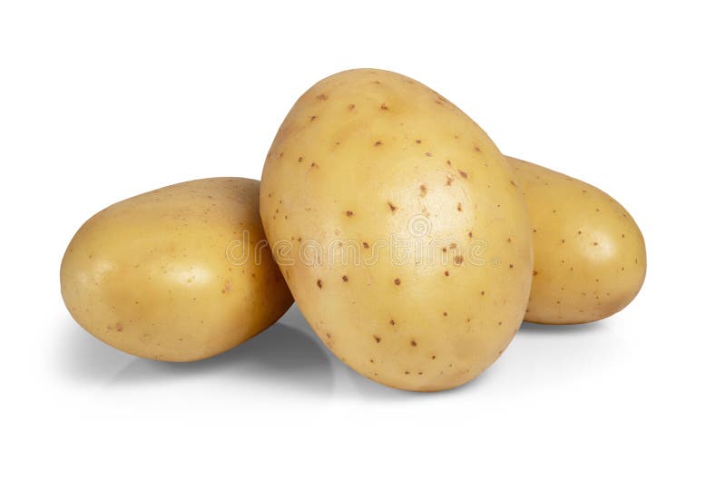 Three Potatoes are Stacked on Top of Each Other Stock Image - Image of ...