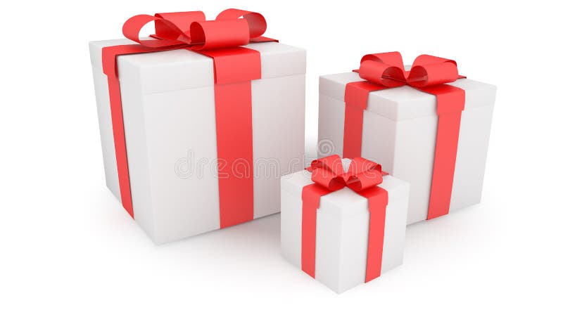 Three Presents, Ribbons, Bows Stock Vector - Illustration of present ...