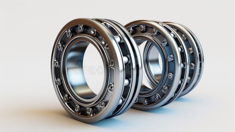 Elegantly Aligned, a Trio of Exquisite Ball Bearing Units Gracefully ...