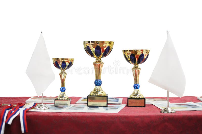 Three prize cups stock photo. Image of three, prize, competition - 36878148