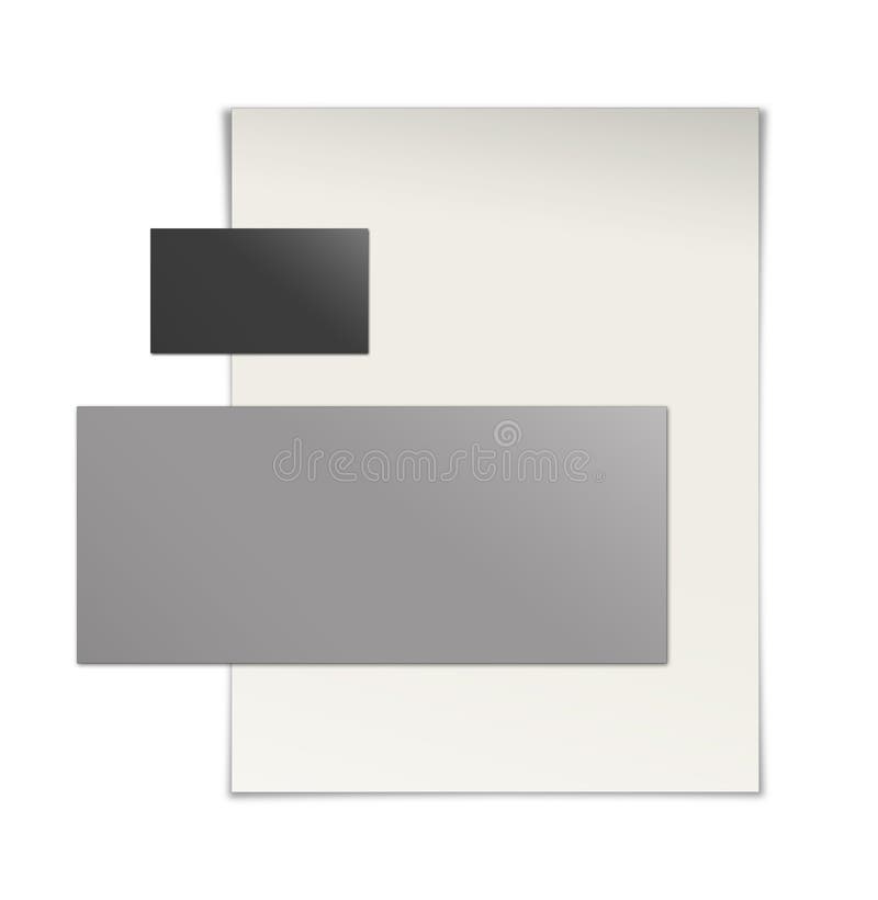 Three Promotional Paper Blank Template White, Grey and Black for ...