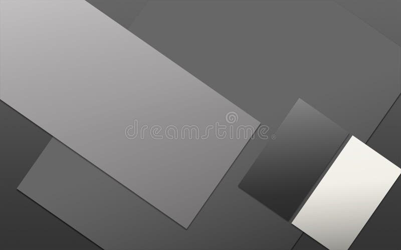 Three Promotional Paper Blank Template White, Grey and Black for ...
