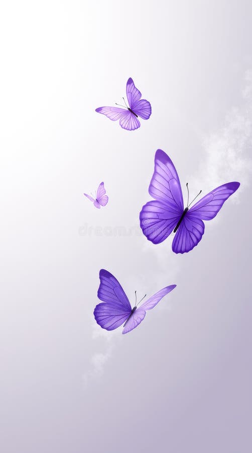 Three Purple Butterflies Flying Air Stock Photos - Free & Royalty-Free ...