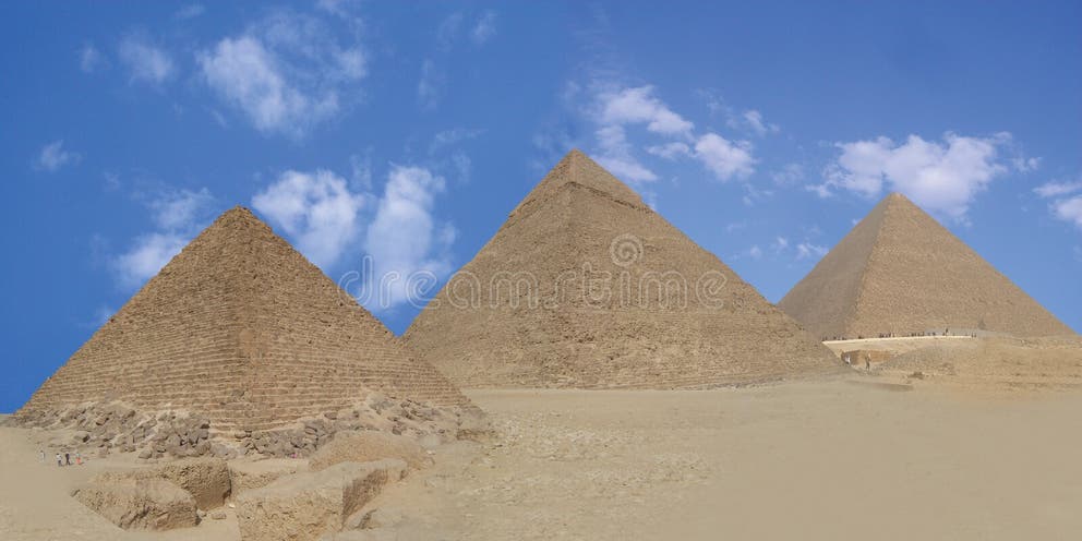 Three pyramid stock photo. Image of tourist, egypt, black - 2319004