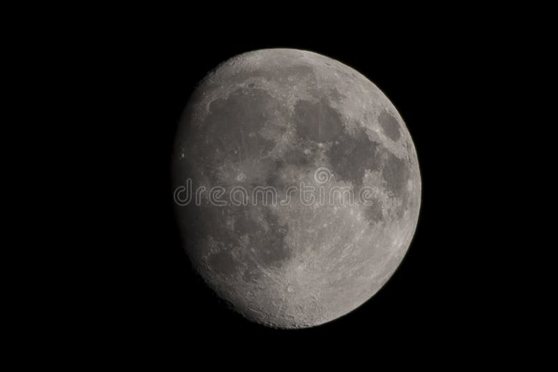 Three quarter moon stock photo. Image of astrology, astral - 101050994