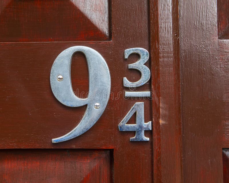 9 and Three-Quarters stock photo. Image of number, fractional - 250477166