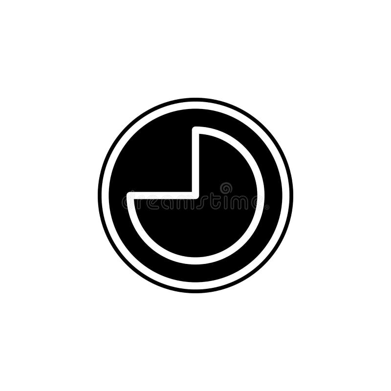 Three Quarters of an Hour Icon. Simple Glyph, Flat Vector of Time Icons ...