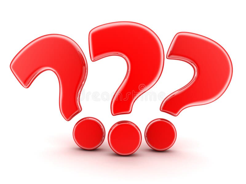 Three question stock illustration. Illustration of mark - 28126560