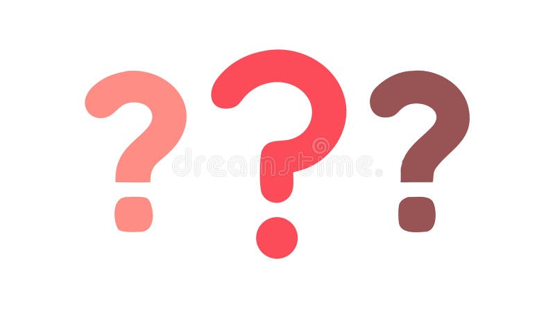 Three Question Marks Icon, Mystery and Inquiry, Vector Design ...