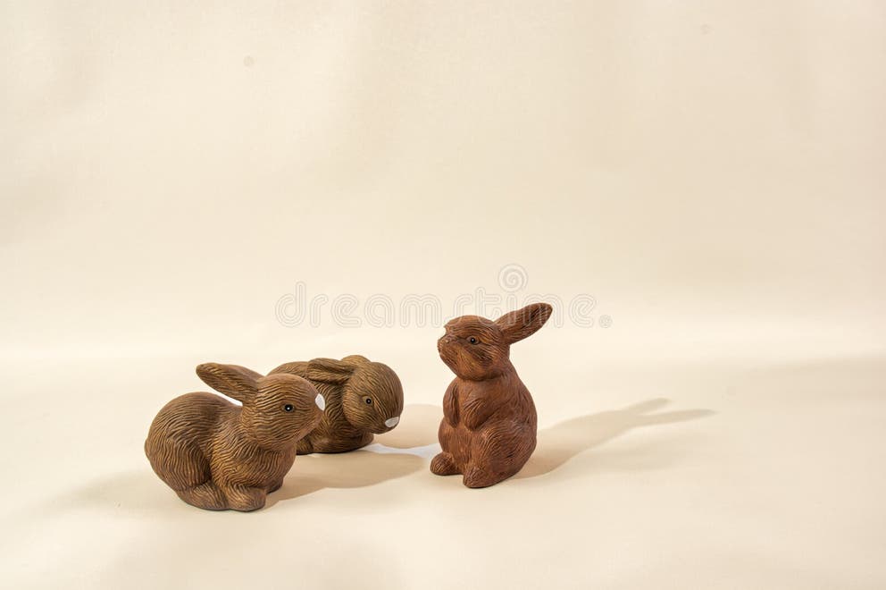 Three rabbits stock photo. Image of present, neutral - 263074550