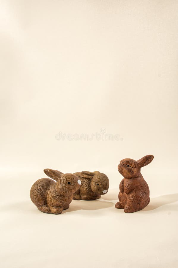 Three rabbits stock photo. Image of spring, three, festival - 263074572