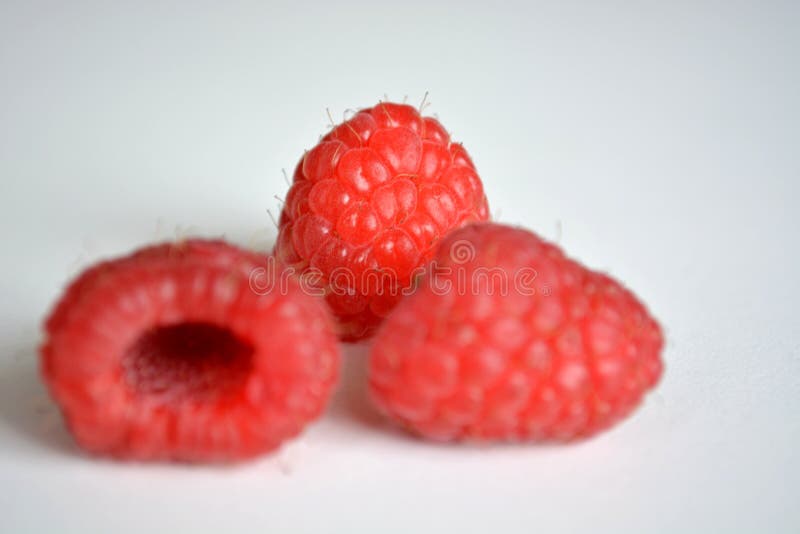 Three raspberries stock image. Image of healthy, lifestyle - 82092089