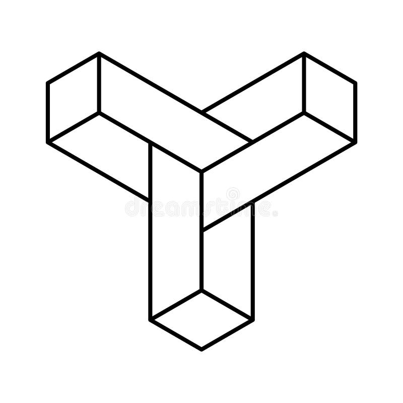 Linear Y Logo Template. Infinite Geometric Shape. 3D Letter Y Made of ...