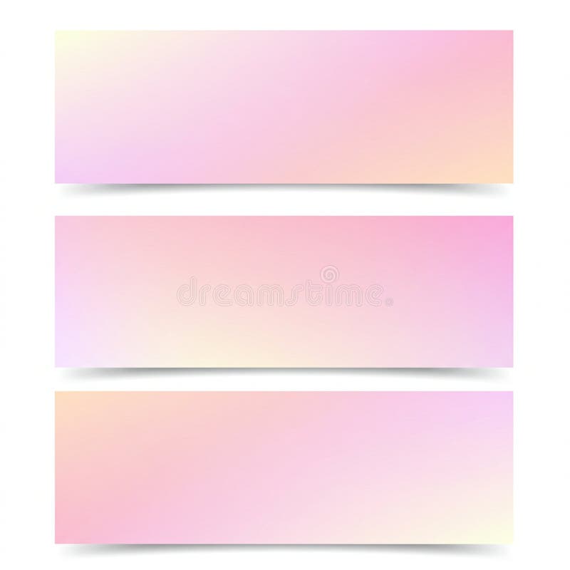 Three Rectangular Banners are Arranged Vertically, Each Featuring a ...