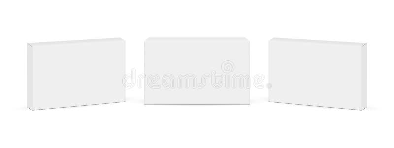 Three Rectangular Packing Medical or Cosmetic Boxes Mockups Stock ...