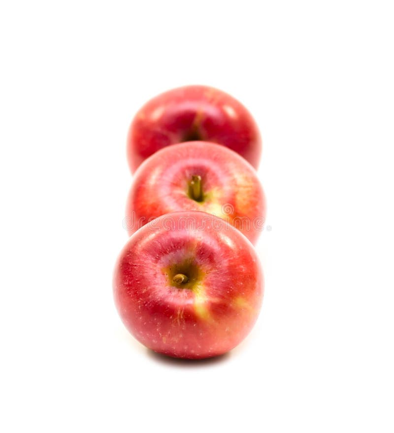 Three red Apples stock photo. Image of apple, refresh - 7351410