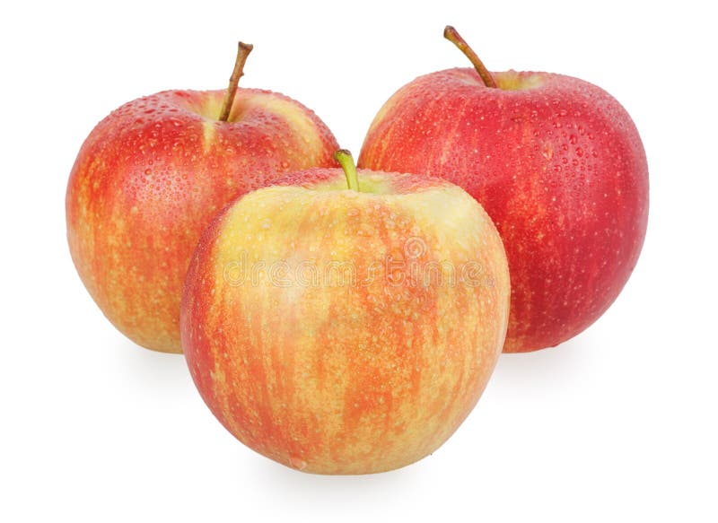 Three red apples stock photo. Image of diet, fruit, pure - 41336062