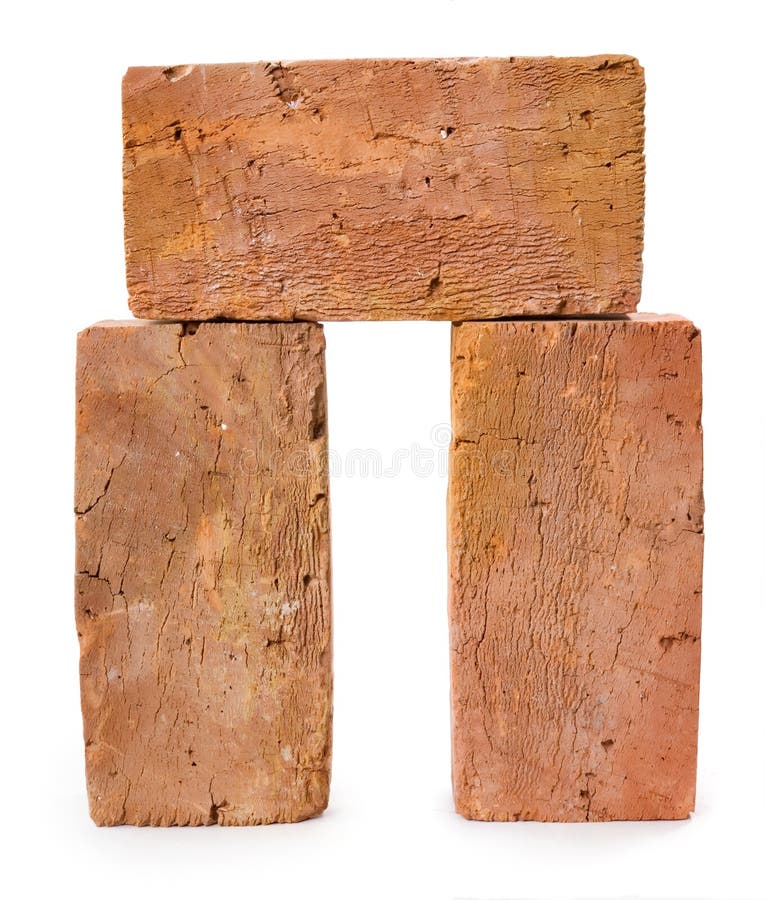 Three red-brick stock image. Image of moulded, close, industry - 8761459