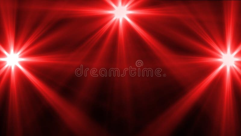 Three Red Glowing Lights with Light Rays Stock Image - Image of bright ...