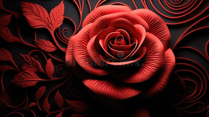 Three red graphic stock illustration. Illustration of vibrant - 372882867