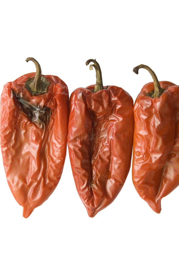 Three red peppers baked stock image. Image of pepper, sweets - 6342143