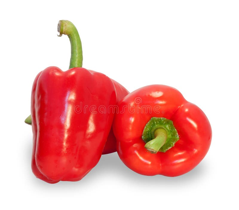 Three red peppers stock image. Image of macro, freshness - 41223945