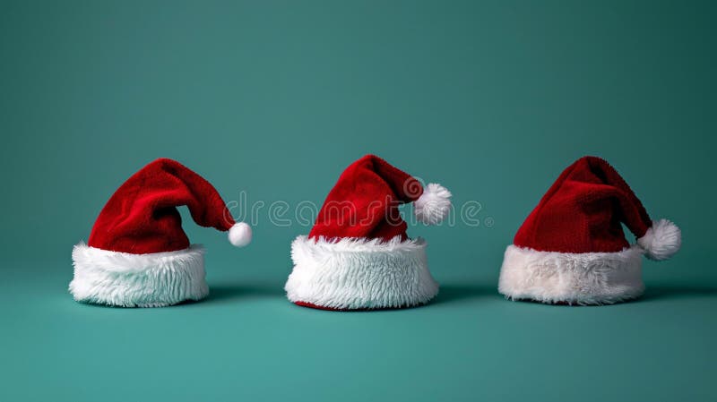 Three Hats with Different Colors and Designs Stock Illustration ...