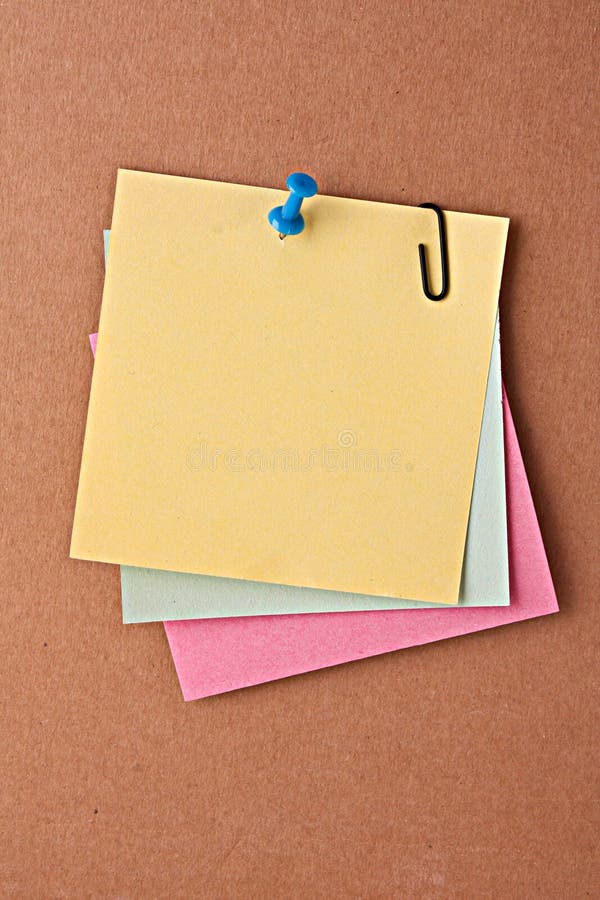 Three Reminder Sticky Notes I Love You Text Stock Photo - Image of love ...