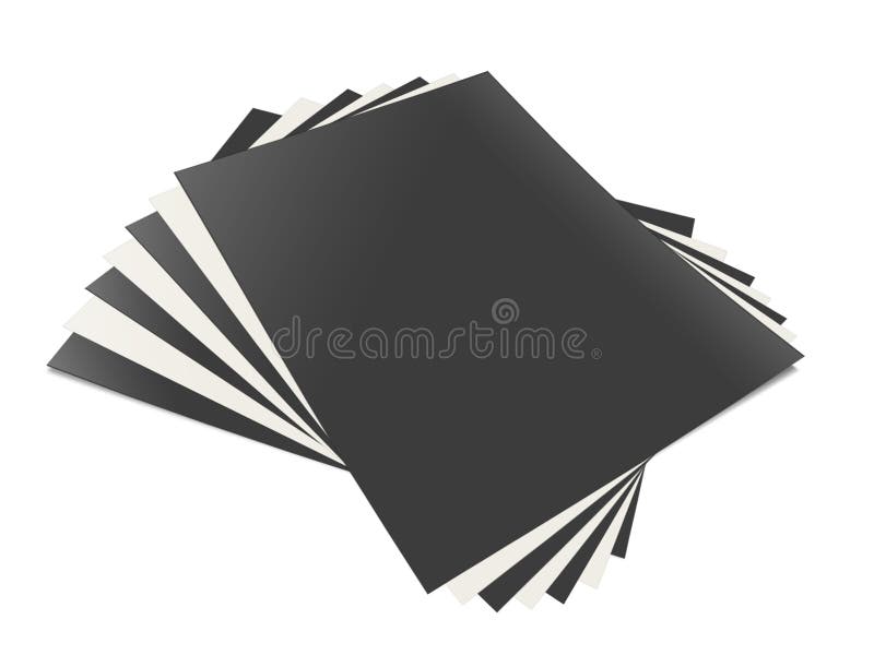 Three Reports Blank Template White, Grey and Black for Presentation ...