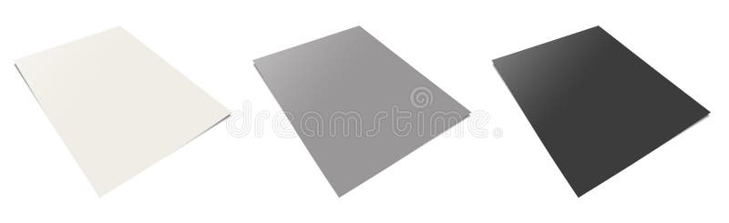 Three Reports Blank Template White, Grey and Black for Presentation ...