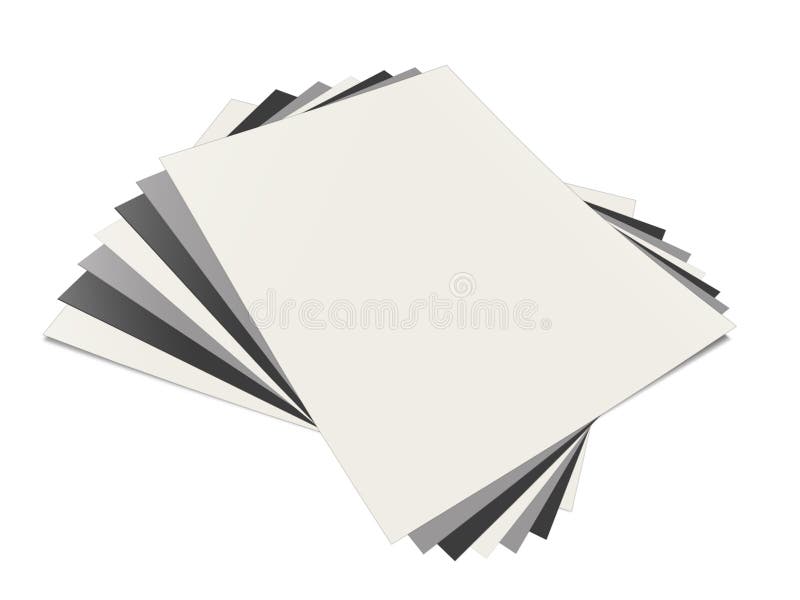 Three Reports Blank Template White, Grey and Black for Presentation ...