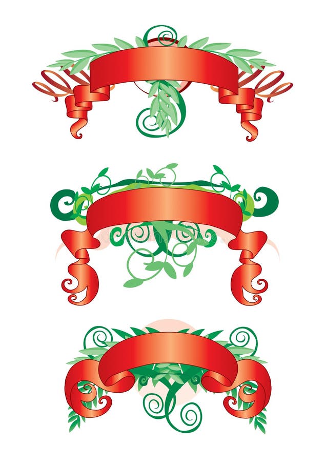 Three ribbon stock vector. Illustration of embellishments - 90216825