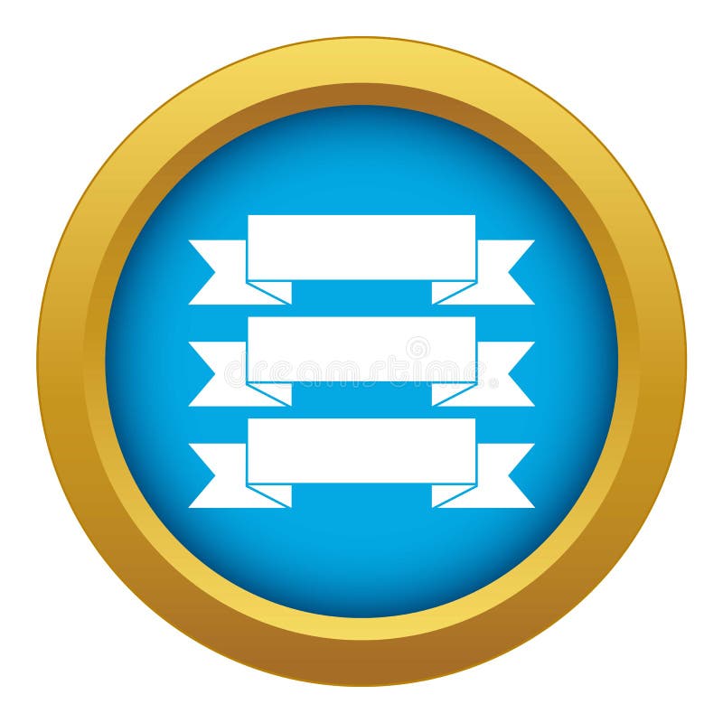 Three Ribbons Icon, Outline Style Stock Vector - Illustration of design ...