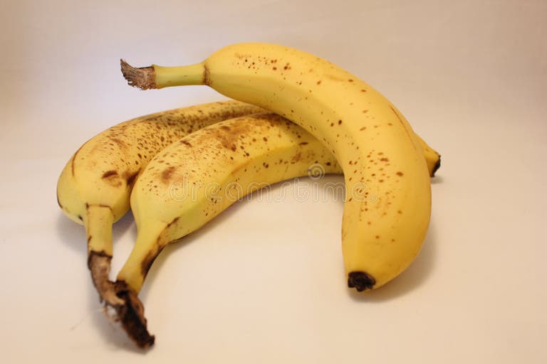 Three ripe bananas stock image. Image of sweet, breakfast - 52030785