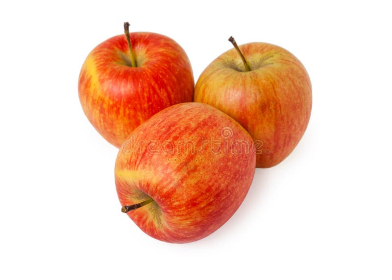 Three apples in a basket stock image. Image of appetizing - 30768397