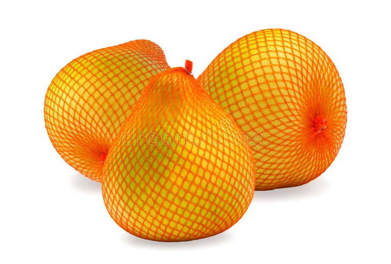 Three Ripe Fruit of Pomelo in Package Stock Photo - Image of vitamin ...