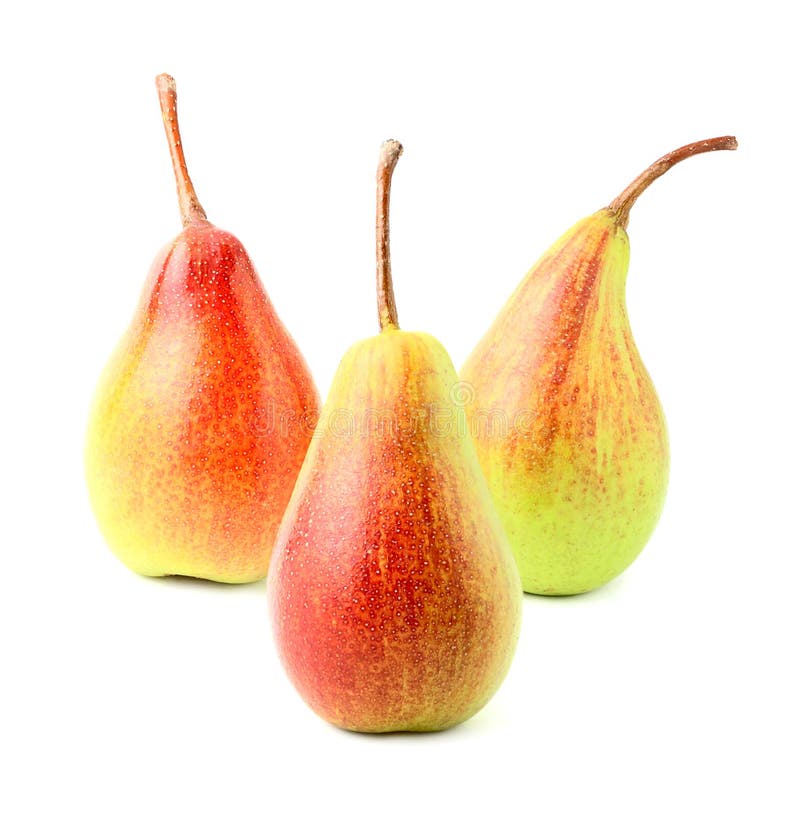 Three ripe pears isolated. stock image. Image of healthy - 58122353
