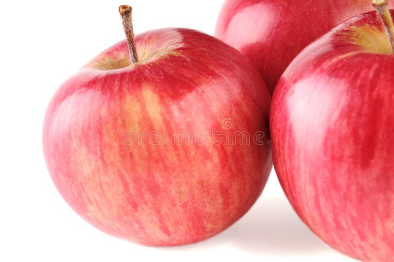 Three ripe red apple stock image. Image of created, flash - 21203961
