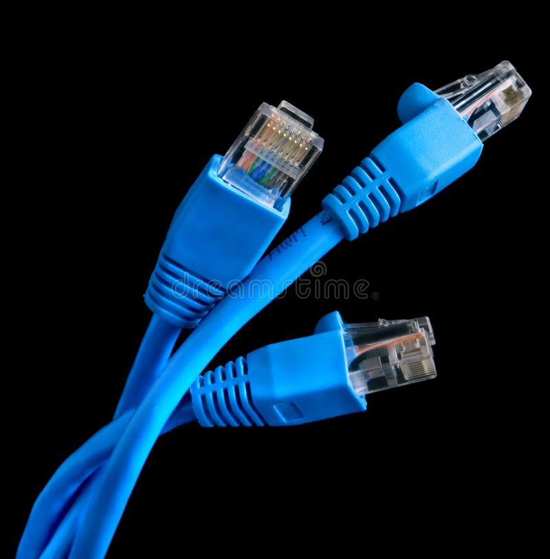 Three RJ45 Plugs Picture. Image: 7938744