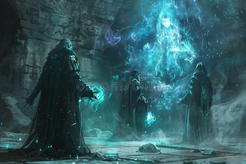 Mystical Ritual stock illustration. Illustration of enchanted - 332293957