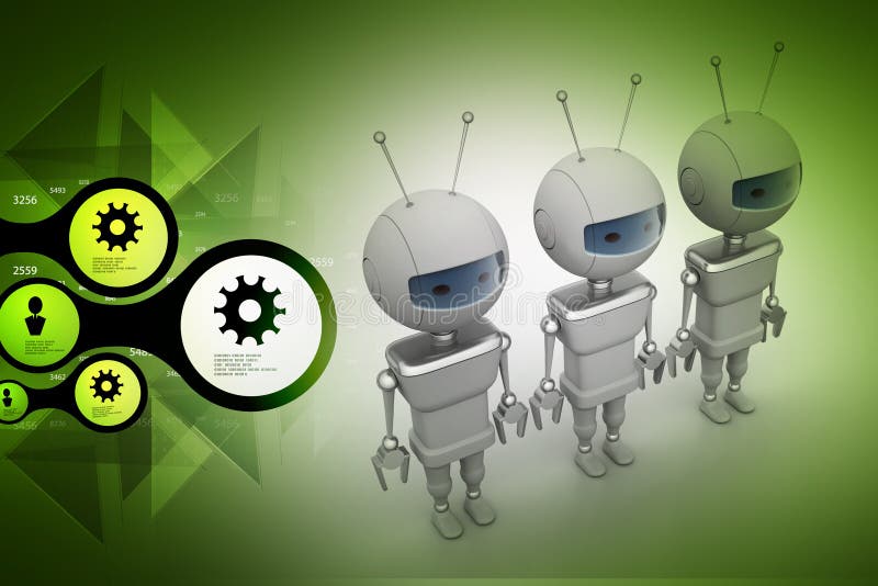 Three Robots Stock Illustrations – 344 Three Robots Stock Illustrations ...