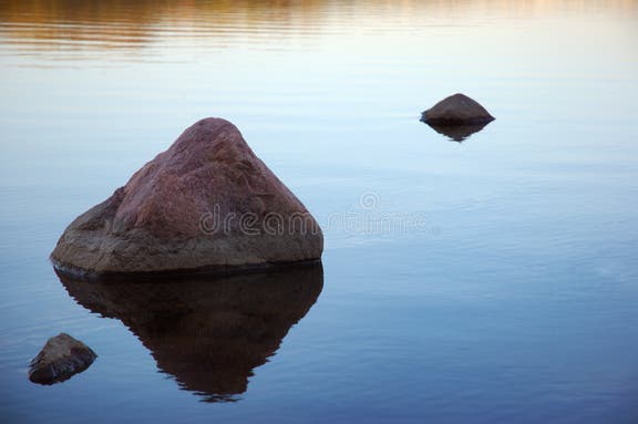 Three rocks stock image. Image of undisturbed, sunset, rocks - 210439