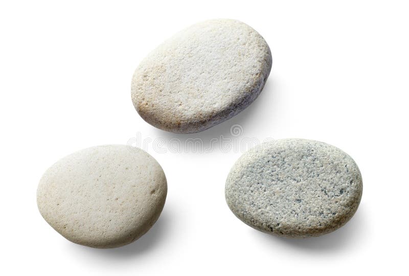 Three Rocks are Shown on a White Background Stock Illustration ...
