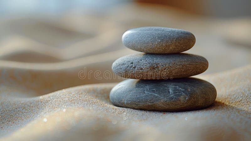Three Rocks Stacked on Top of Each Other Stock Photo - Image of stone ...