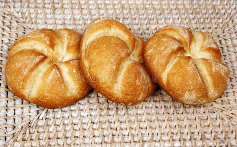 Three rolls bread stock image. Image of fresh, gourmet - 14826709